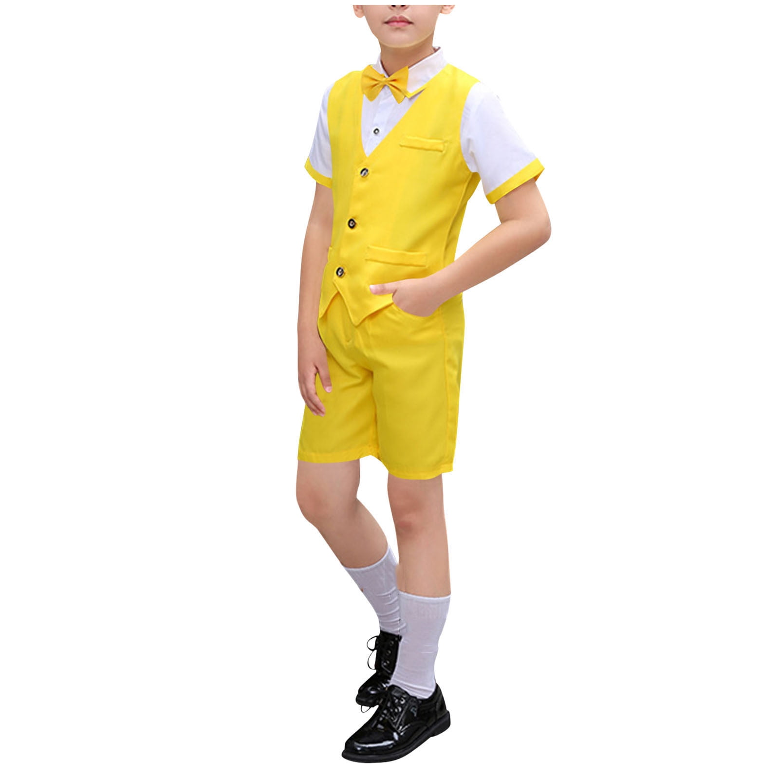 Boys Formal Suits Formal Dresswear Vest Pants Dress Shirt and Tie for ...