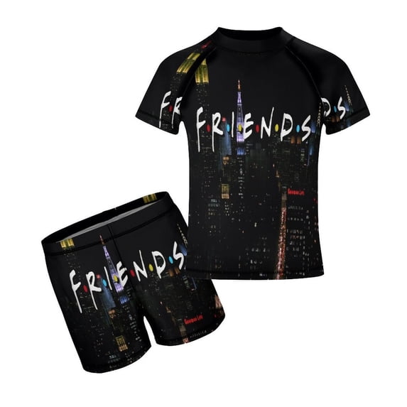 Boys Friend TV Show Rash Guard Set 2 Piece Swimsuits Short Sleeve ...