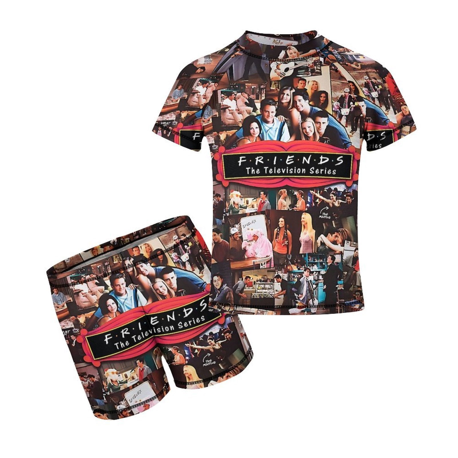 Boys Friend TV Show Rash Guard Set 2 Piece Swimsuits Short Sleeve ...