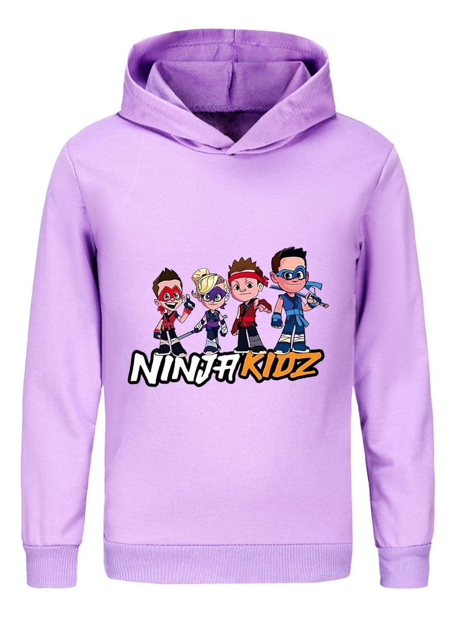Boys Fun Ninja Hoodie for Kids –Cartoon Themed Sweatshirt with Bold ...