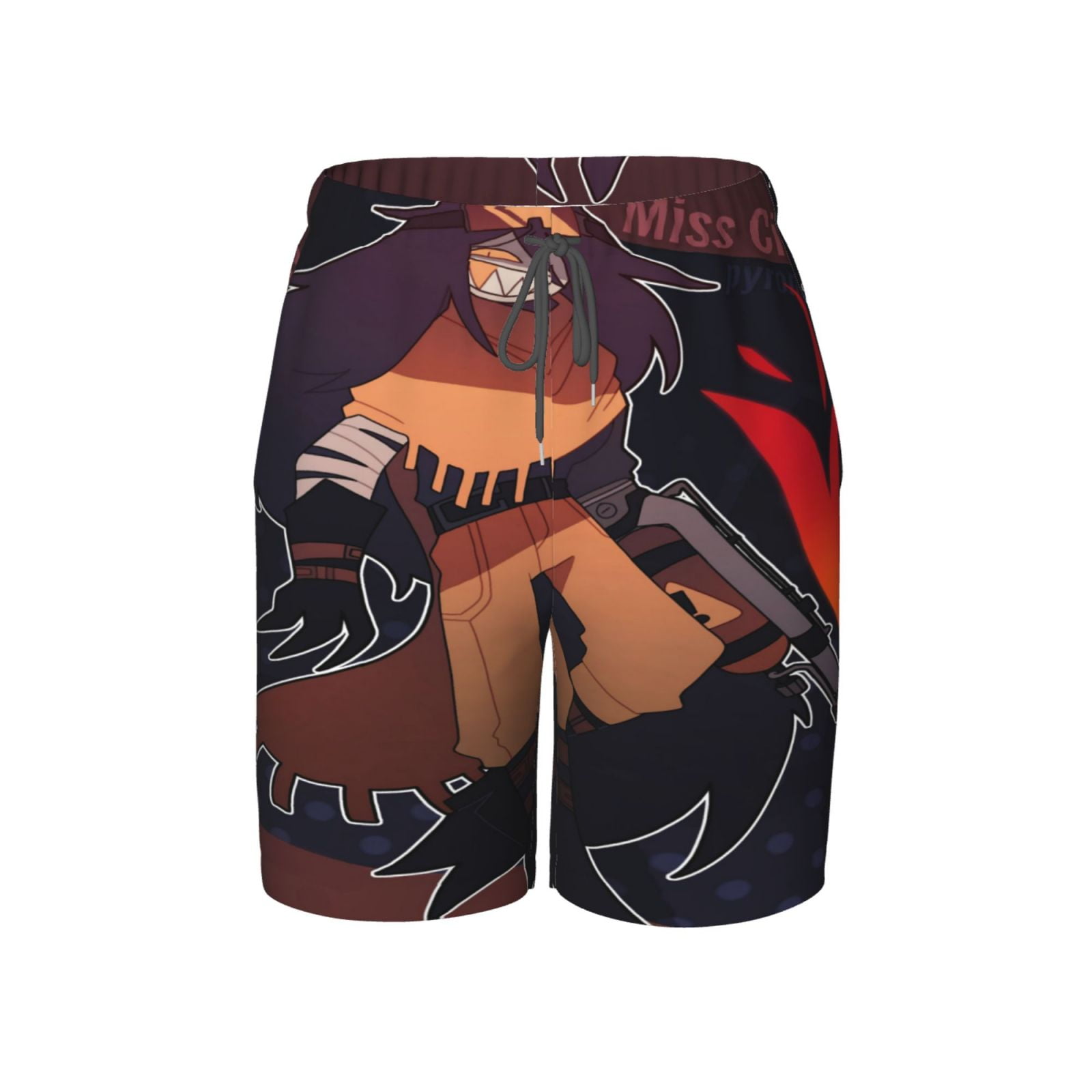 Boys Fundamental Paper Education Swim Trunks Mesh Liner Swim Shorts ...