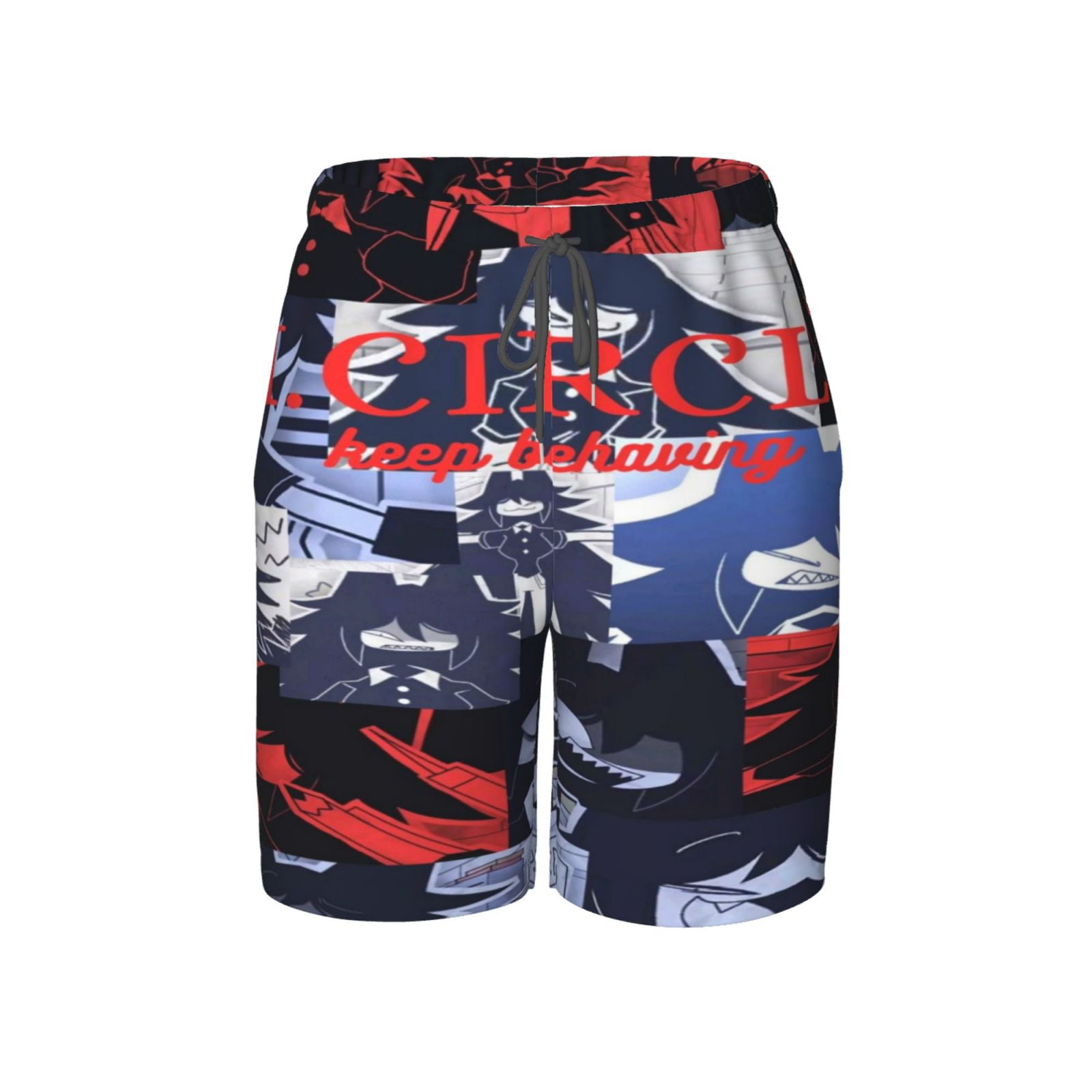 Boys Fundamental Paper Education Swim Trunks Mesh Liner Swim Shorts ...