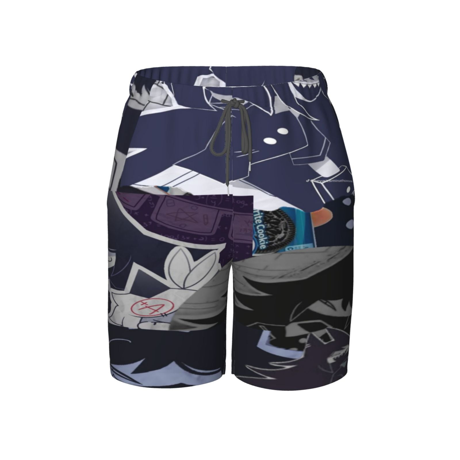 Boys Fundamental Paper Education Swim Trunks Mesh Liner Swim Shorts ...