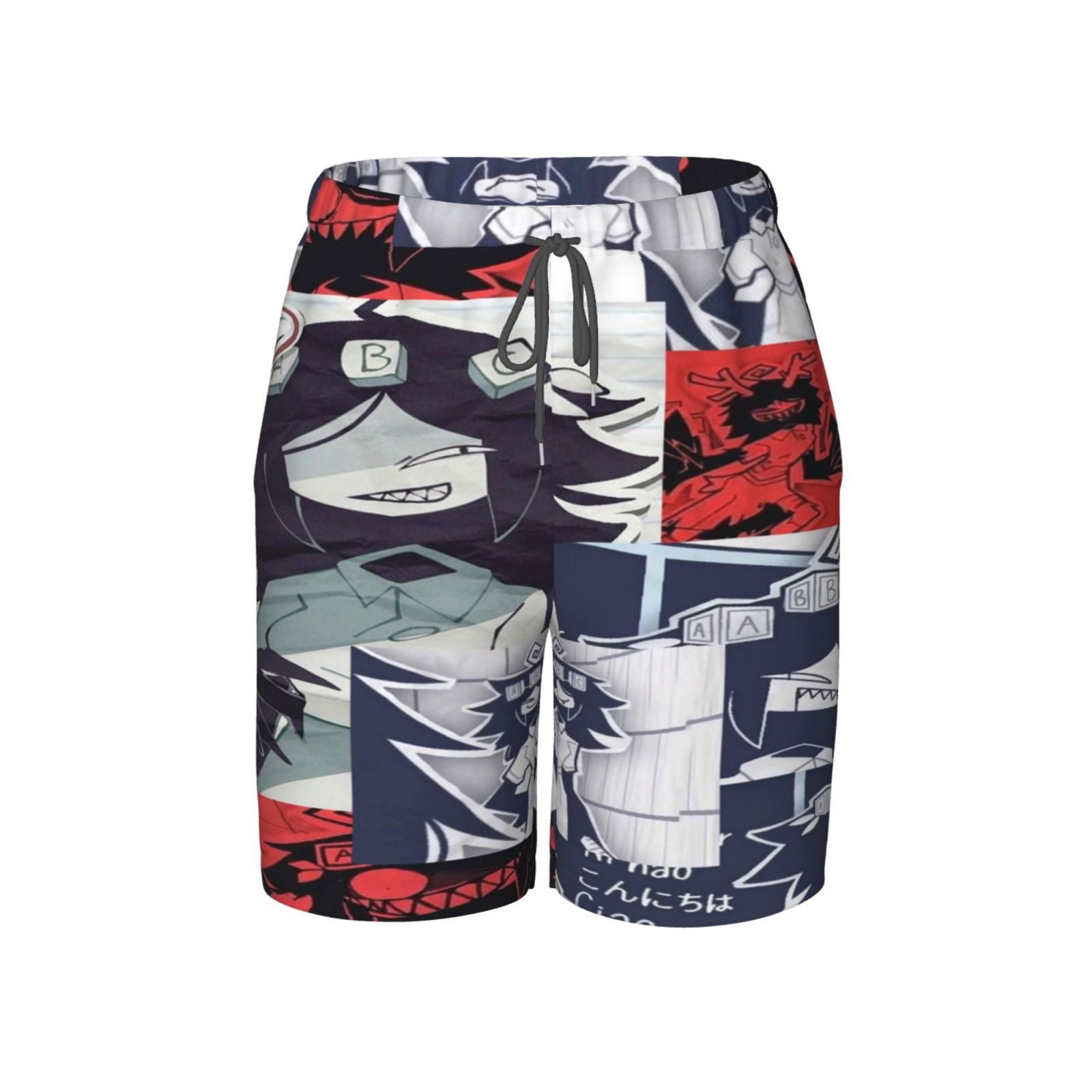 Boys Fundamental Paper Education Swim Trunks Mesh Liner Swim Shorts ...