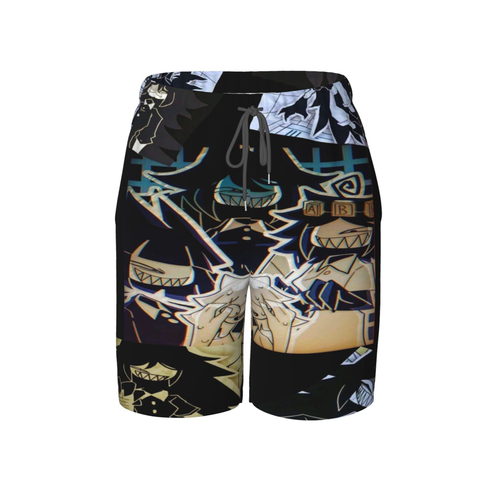 Boys Fundamental Paper Education Swim Trunks Mesh Liner Swim Shorts ...