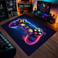 Gaming Rug for Boys Bedroom, Video Game Carpet with Gaming Theme Design ...