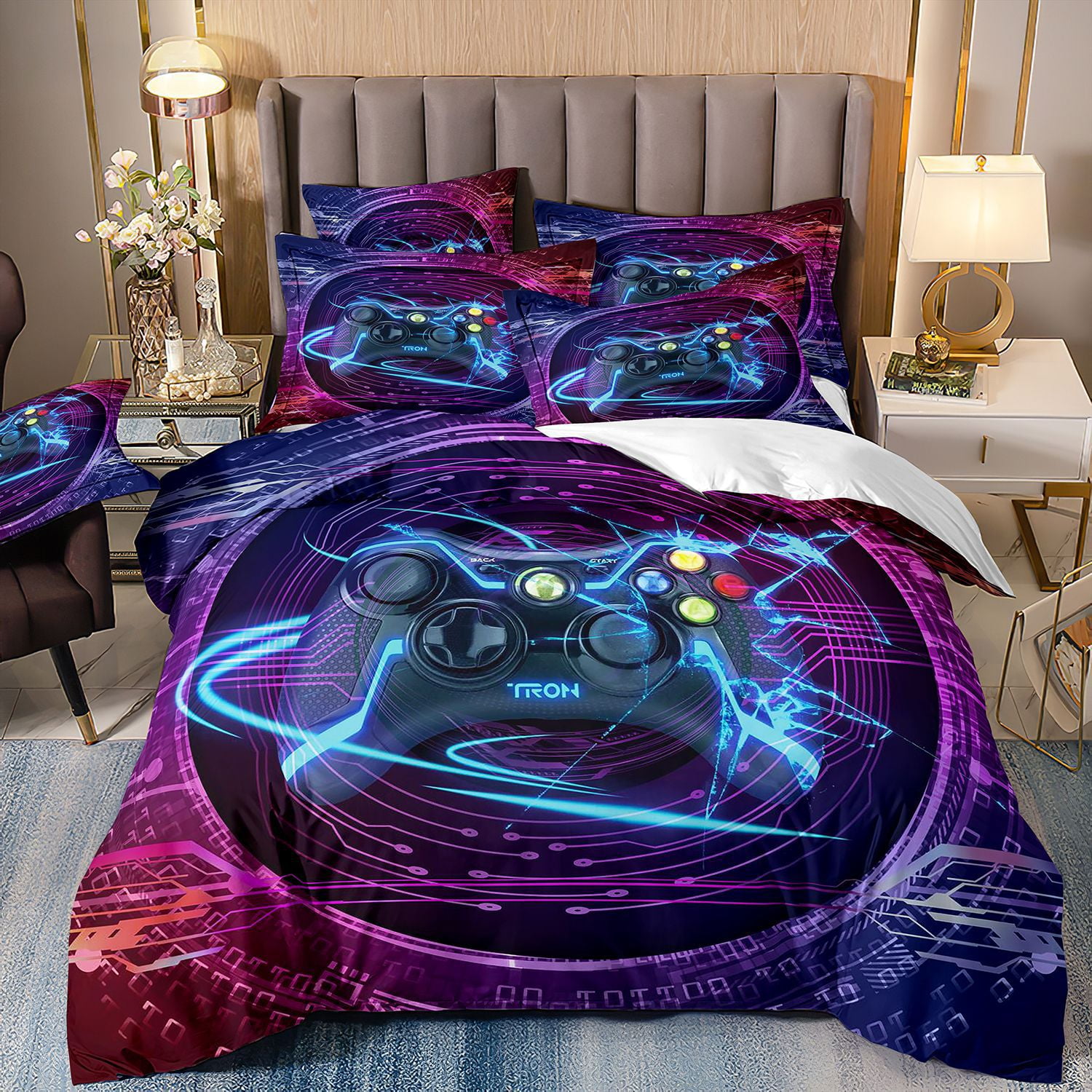 Boys' Gamer Bedding Set - Gaming Duvet Cover Set - Superior Video Games ...