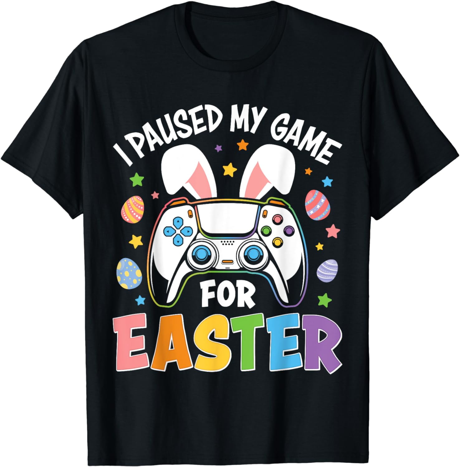 Boys Gamer Easter Day Video Games Bunny Gaming Men Kids T-Shirt ...