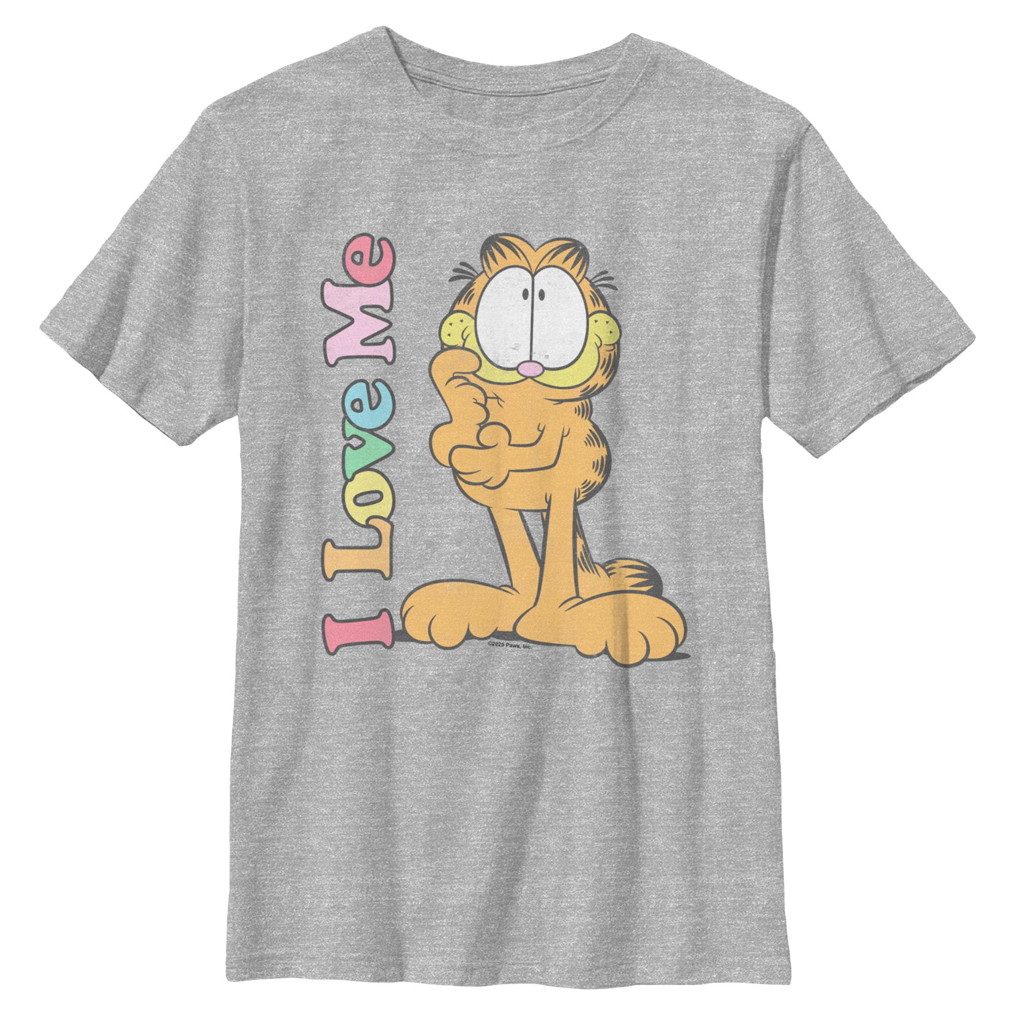 Boys Garfield I Love Me Cat Colors T Shirt - Walmart.com