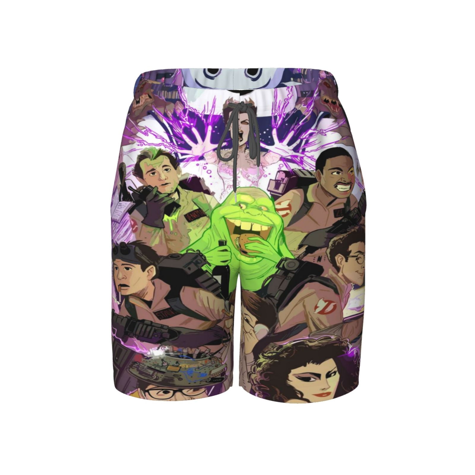 Boys Ghostbuster Swim Trunks With Mesh Liner Kids Cartoon Quick Dry ...