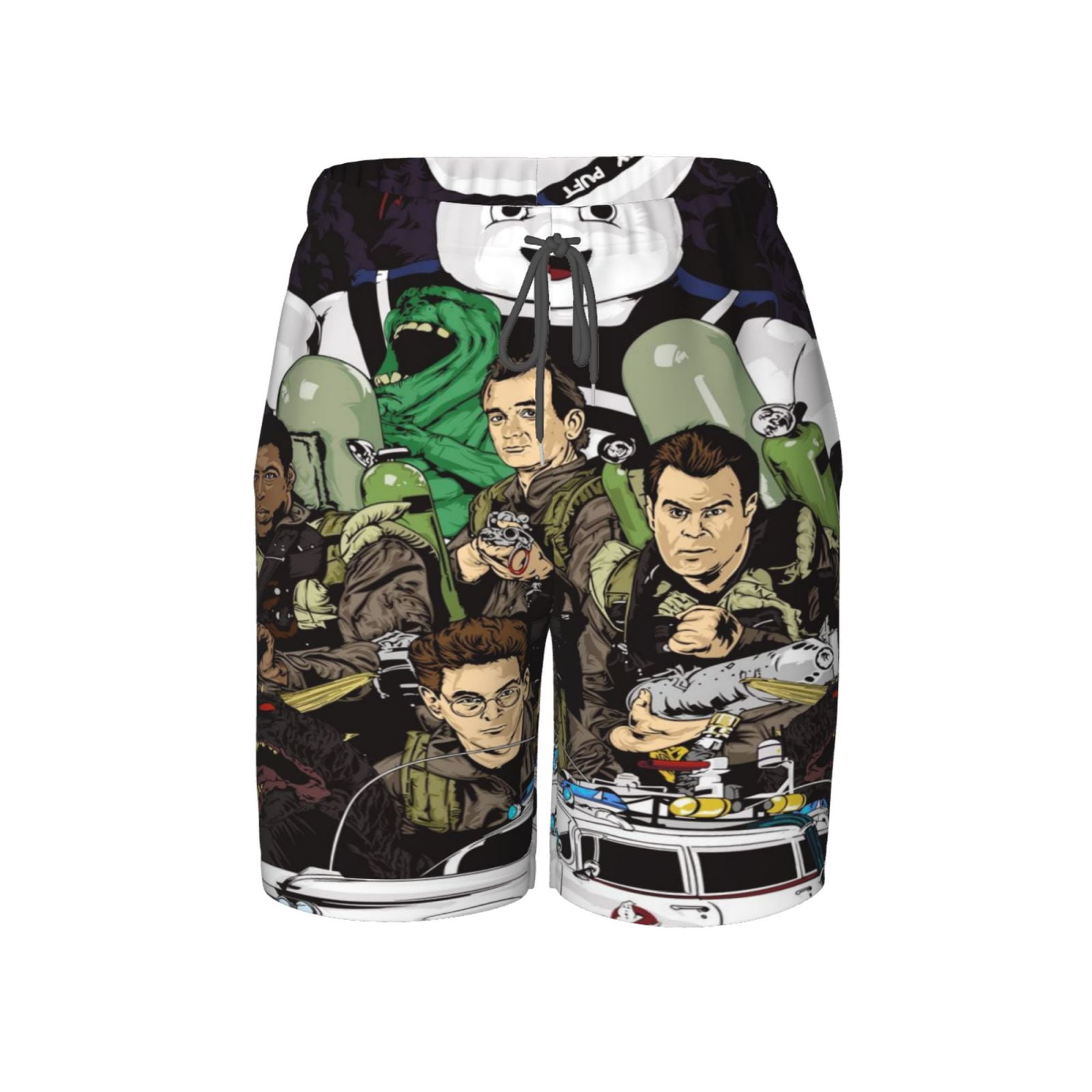 Boys Ghostbuster Swim Trunks With Mesh Liner Kids Cartoon Quick Dry ...