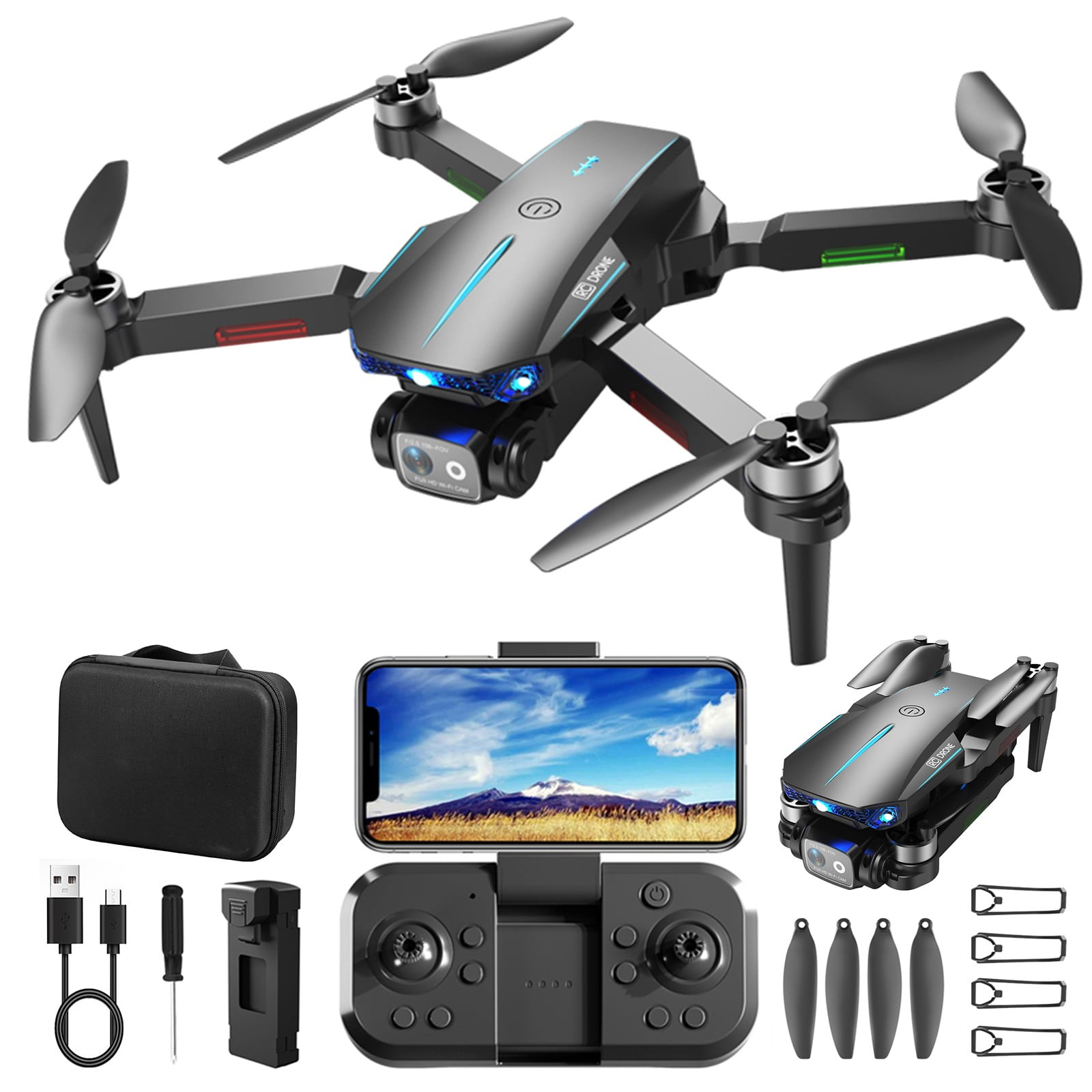 Boys Gifts 12-14 Years Old, Mini Drone, Brushless Motor Drones with ...