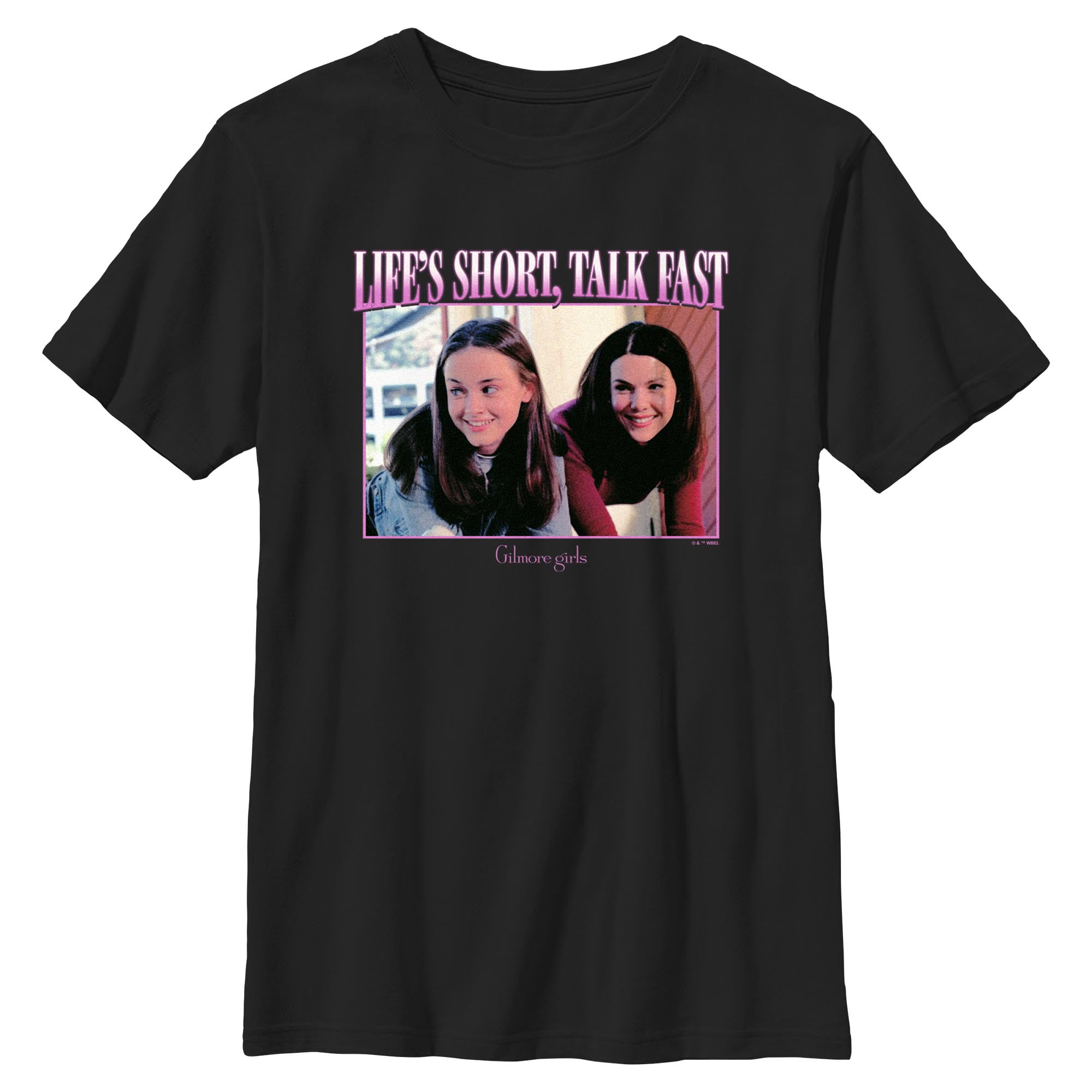 Boys Gilmore Girls Life's Short Talk Fast Portrait T Shirt - Walmart.com