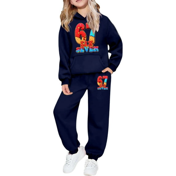 Boys Girls 67 Meme Hoodie Pants Set - 2Pcs Kids Outfit for 2-14Y Daily ...