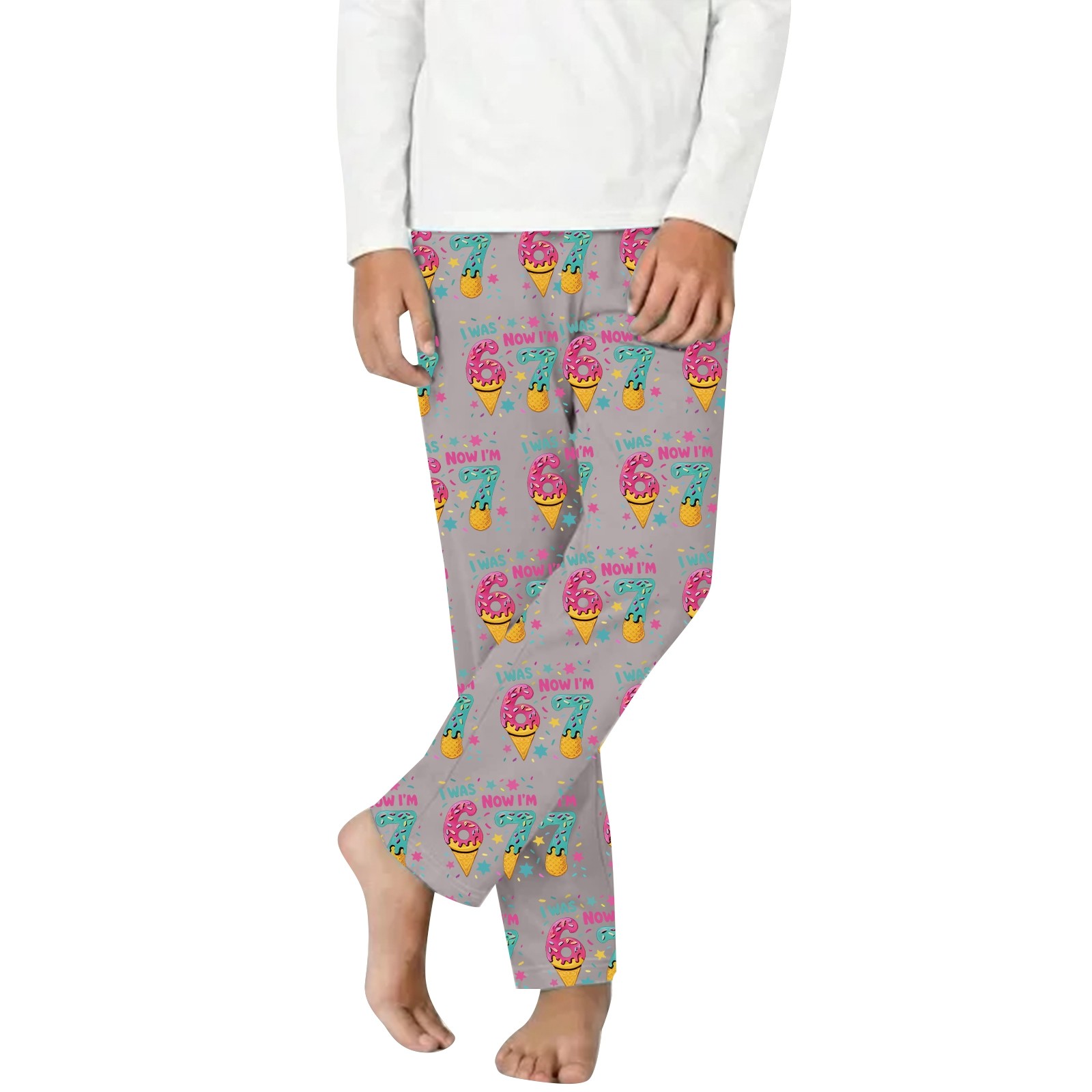 Boys Girls 67 Meme Pajama Pants Kids Teens Six Seven Home Casual ...