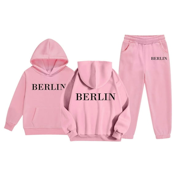 Boys Girls Active Sweatsuit,2 Piece Long Sleeve Letter Printed ...