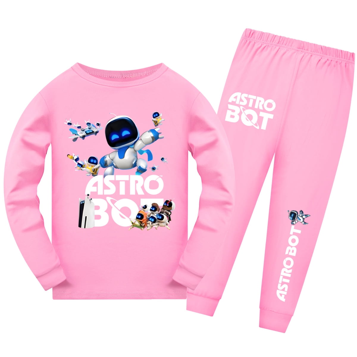 Boys Girls Astro Bot 2-Piece Cartoon Graphics Pyjamas Pjs Video Game Nightwear For Children's ...
