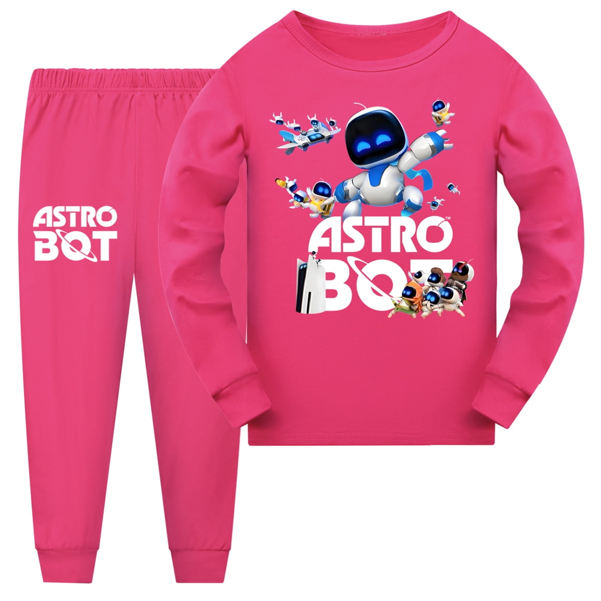 Boys Girls Astro Bot 2-Piece Cartoon Graphics Pyjamas Pjs Video Game Nightwear For Children's ...