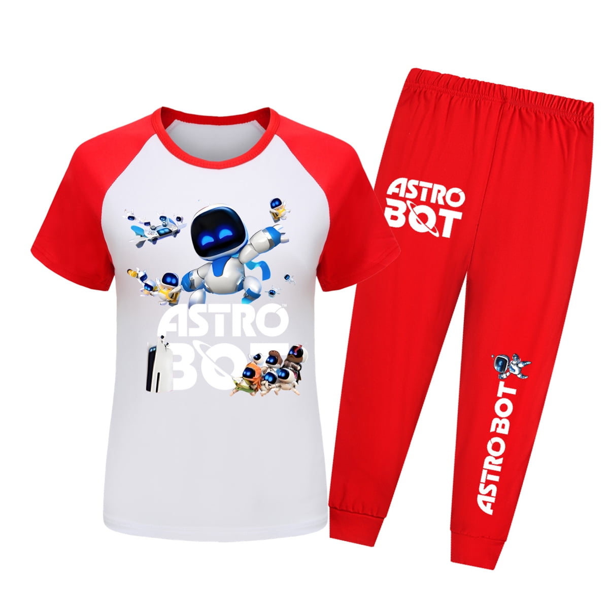 Boys Girls Astro Bot 2-Piece Cartoon Graphics Pyjamas Pjs Video Game ...
