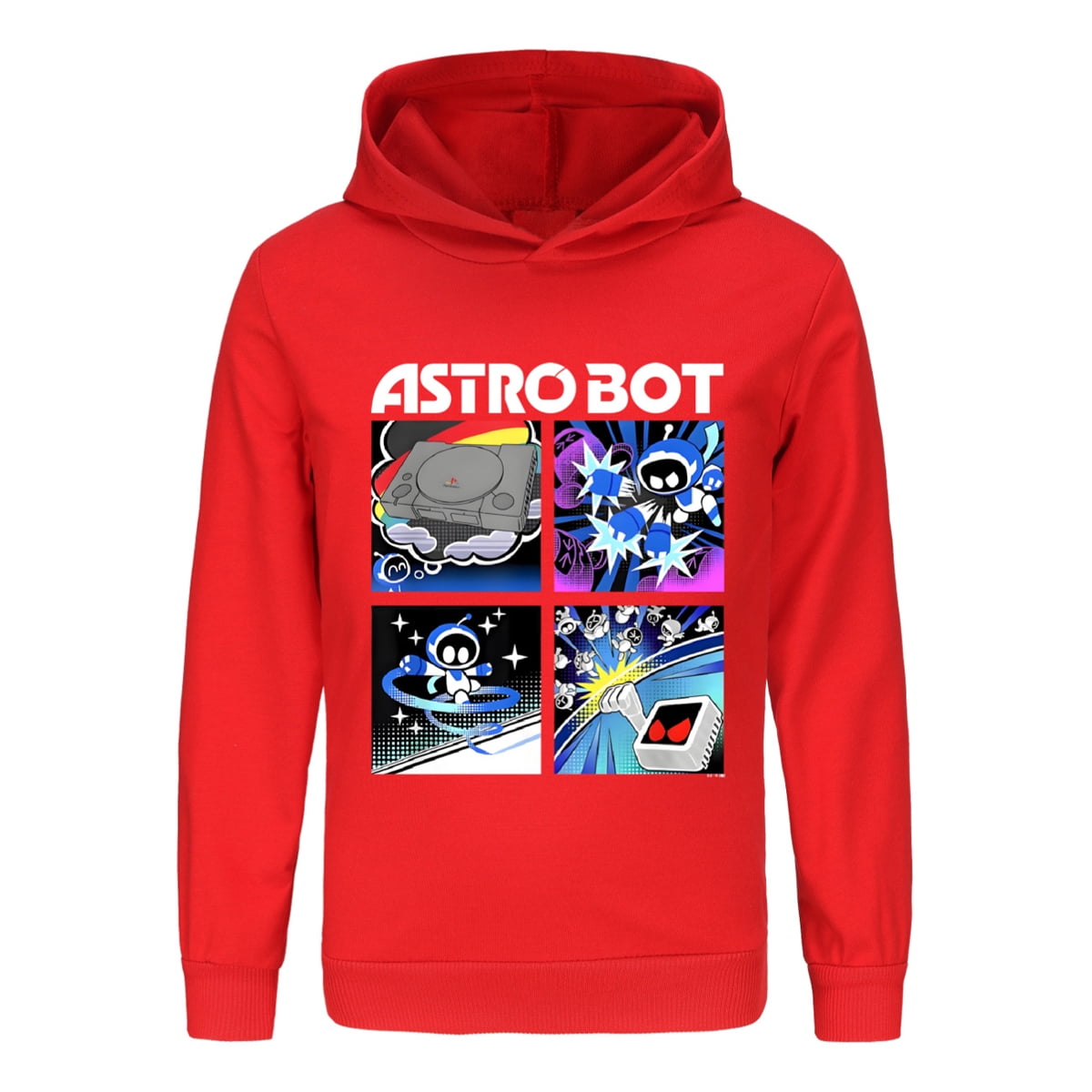 Boys Girls Astro Bot Cartoon Graphic Hoodies Video Game Sweatshirt ...