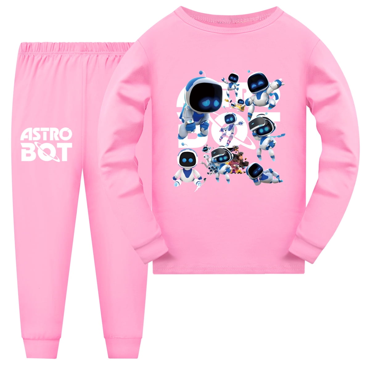 Boys Girls Astro Bot Cartoon Graphics 2-Piece Pyjamas Pjs Video Game Nightwear For Children's ...