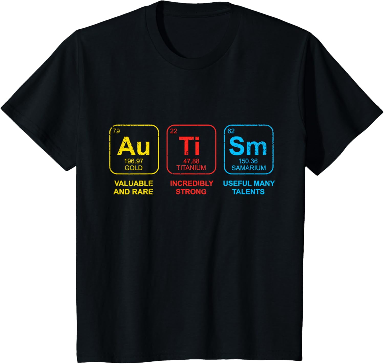 Boys Girls Autism Awareness Crew Neck T-Shirt Kids 100% Cotton Comfort ...