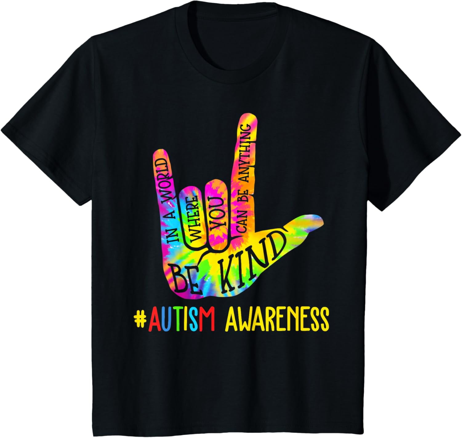 Boys Girls Autism Awareness Crew Neck T-Shirt Kids 100% Cotton Comfort ...