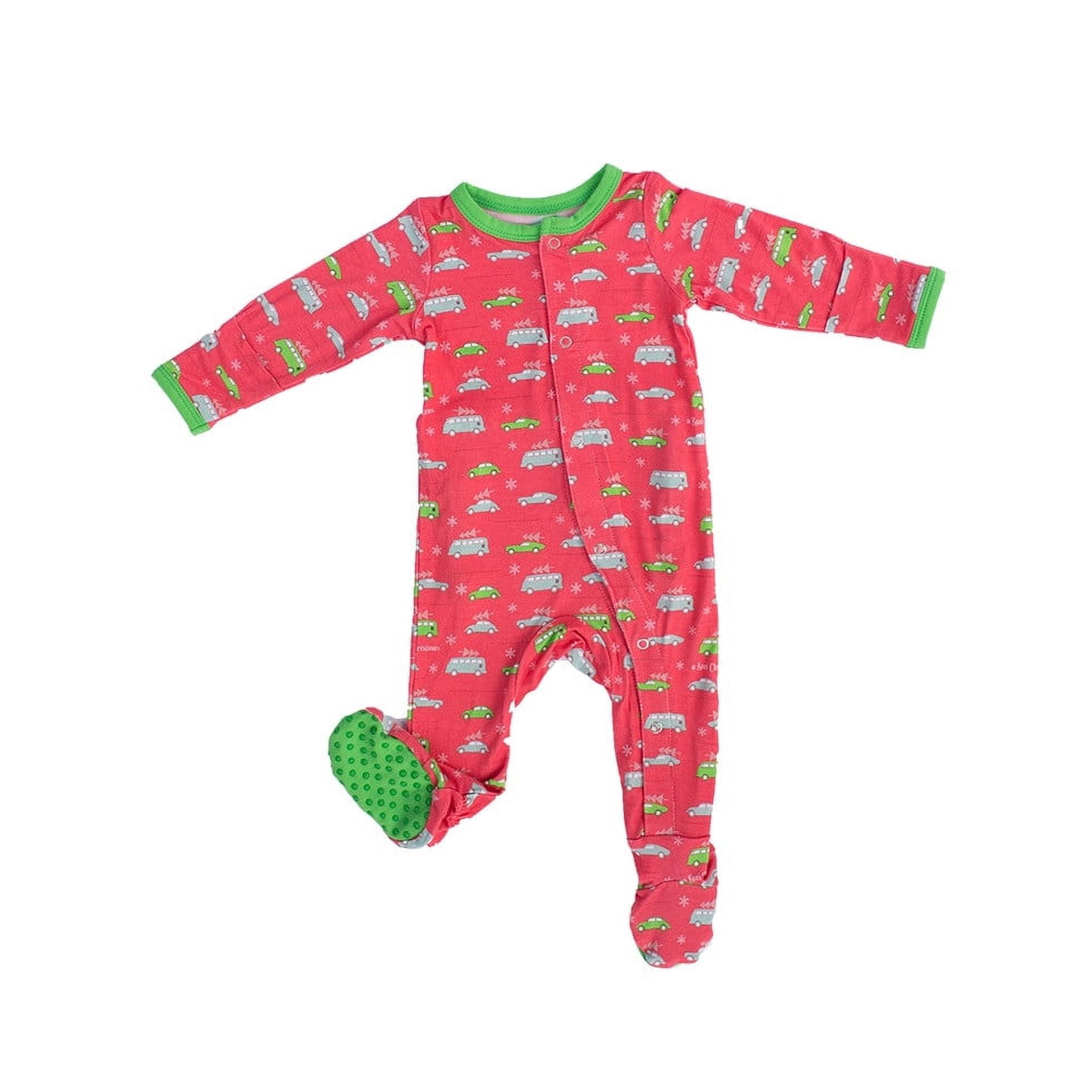 Boys & Girls Bamboo Footie Sleeper - Christmas (18-24 Months) - Walmart.com