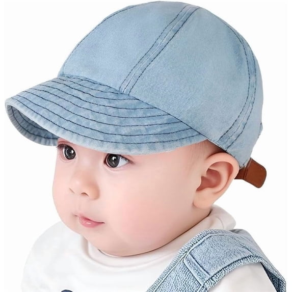 Boys Girls Baseball Cap Adjustable Denim Baseball Hat Soft Newsboy ...