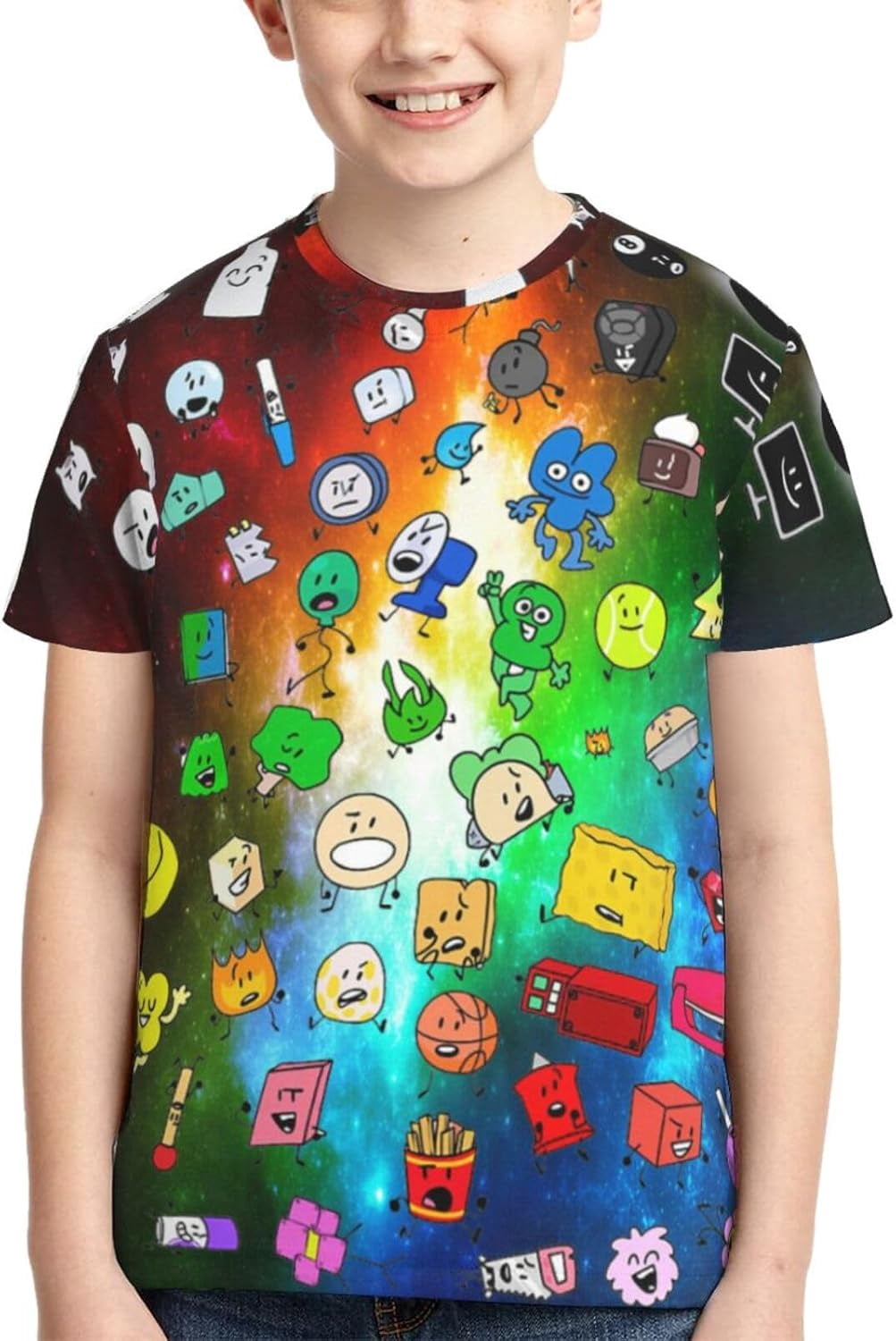 Boys Girls Battle for Dream Island Bfdi 3D Graphic T-Shirts Short ...