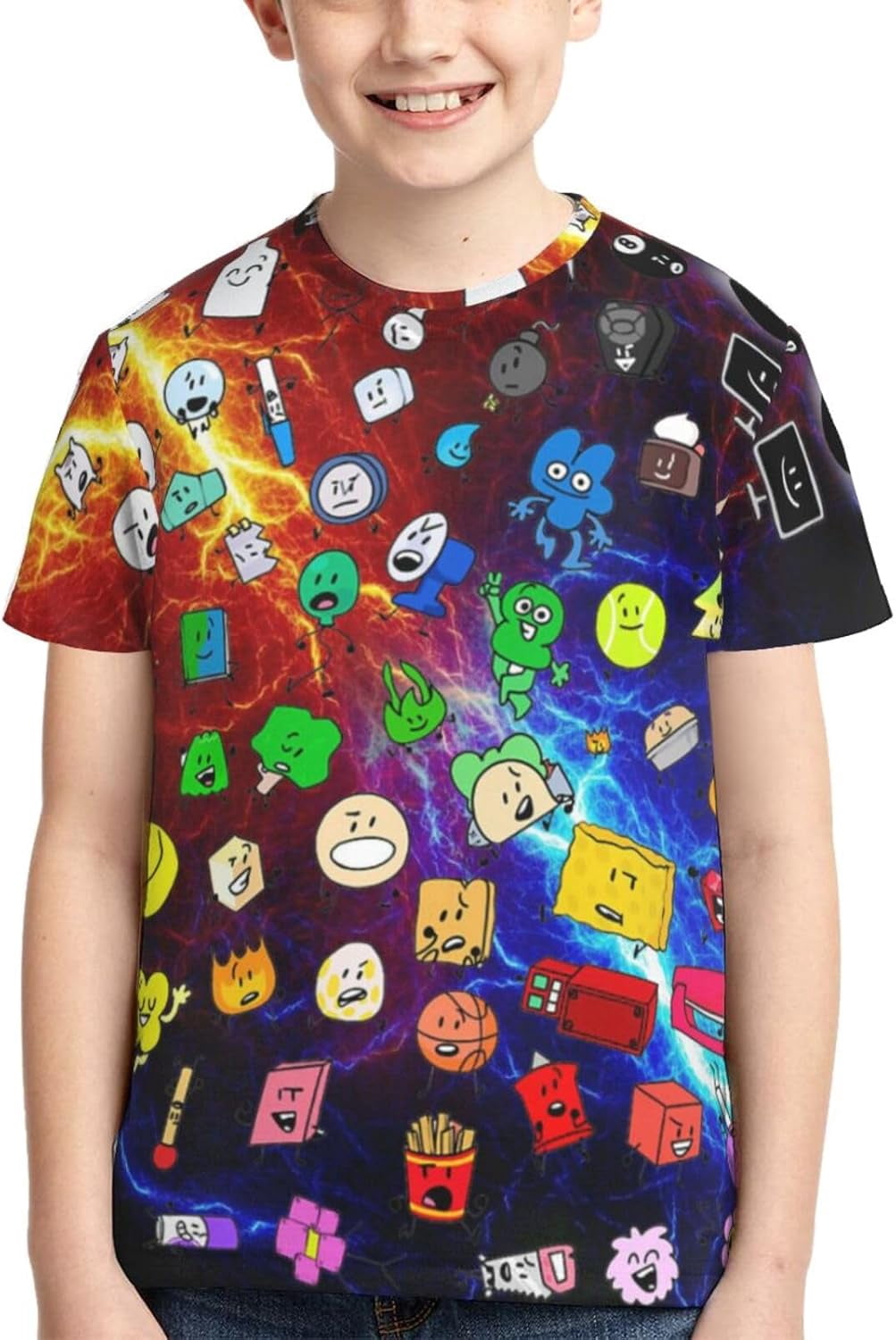 Boys Girls Battle for Dream Island Bfdi 3D Graphic T-Shirts Short ...