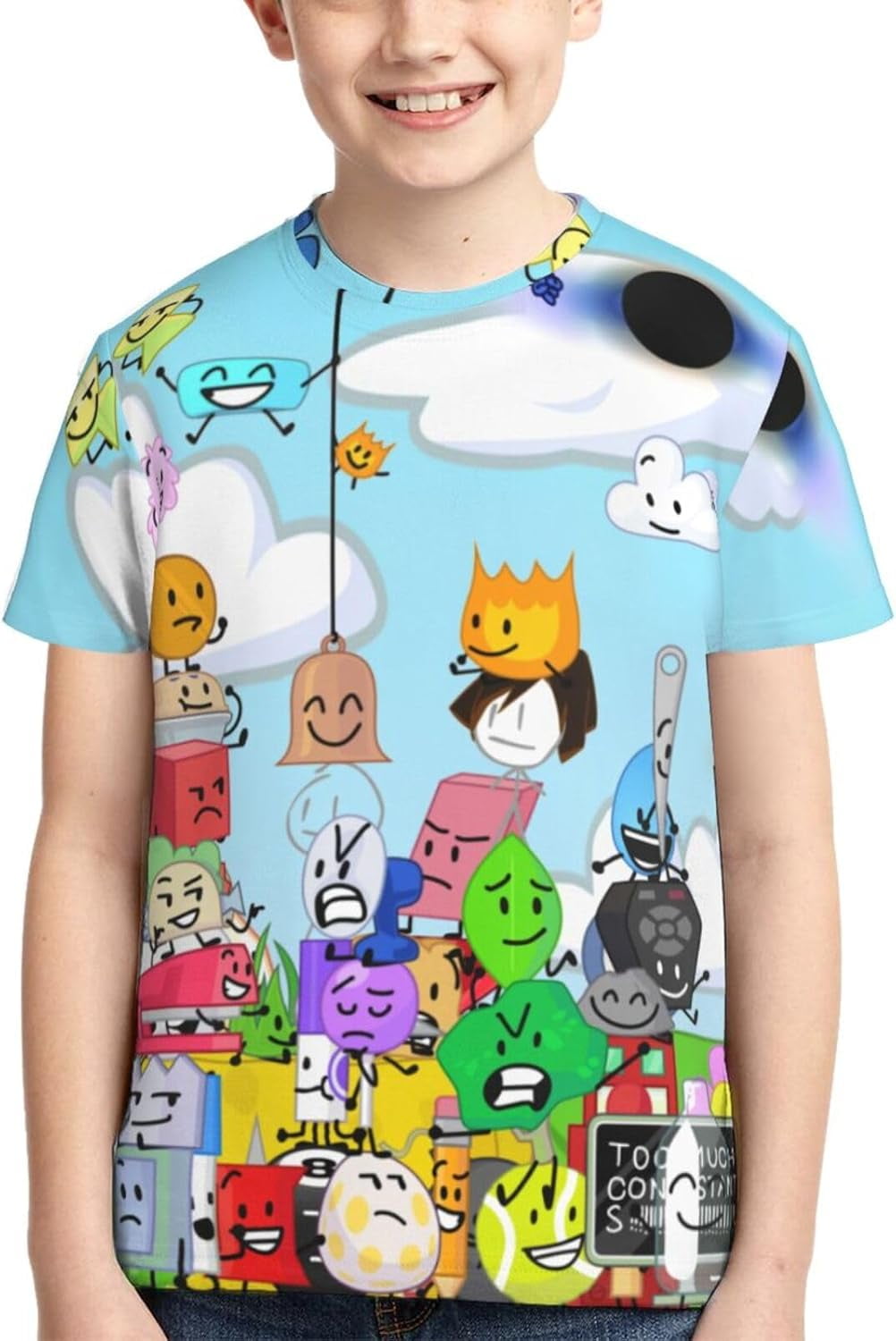 Boys Girls Battle for Dream Island Bfdi 3D Graphic T-Shirts Short ...