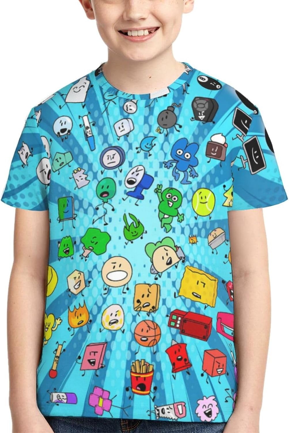 Boys Girls Battle for Dream Island Bfdi 3D Graphic T-Shirts Short ...