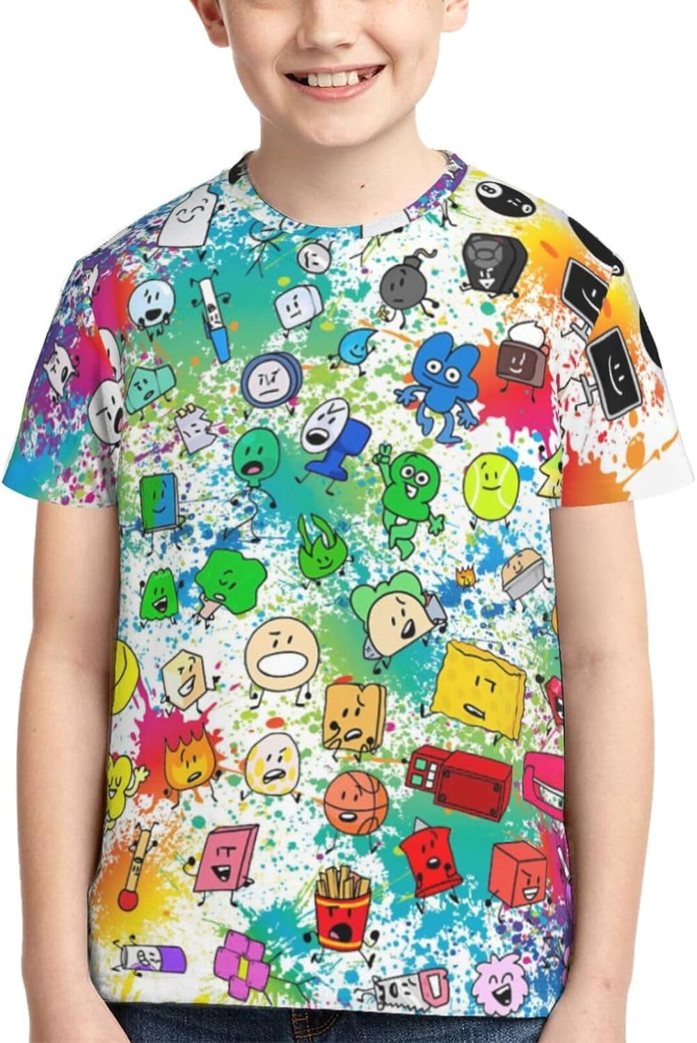 Boys Girls Battle for Dream Island Bfdi 3D Graphic T-Shirts Short ...