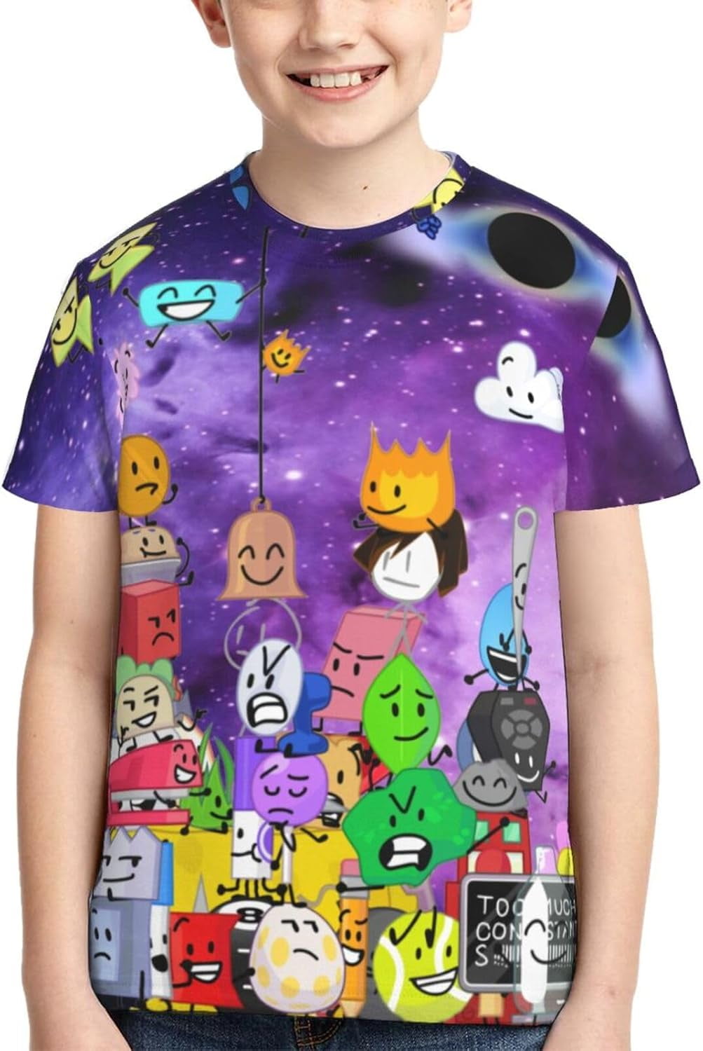 Boys Girls Battle for Dream Island Bfdi 3D Graphic T-Shirts Short ...