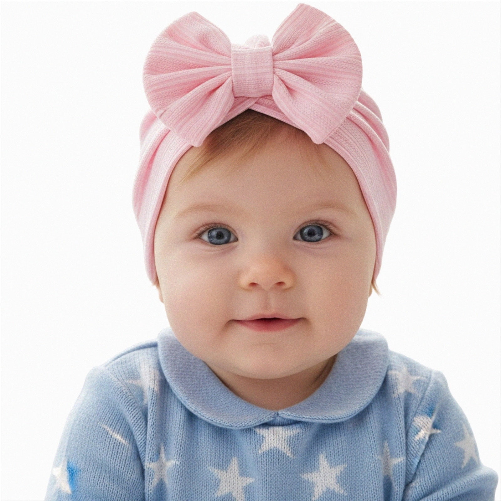 Boys Girls Beanies Baby Girls Turban Hats With Bow Newborn Caps Bonnets ...