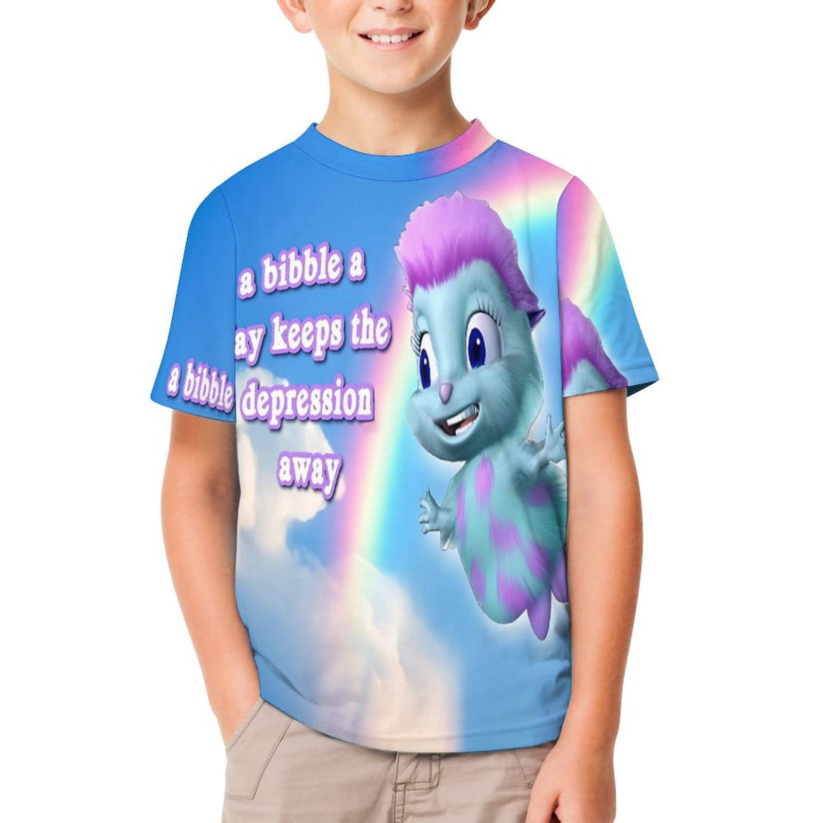 Boys Girls Bibb-,le0 T-Shirt Crewneck Short Sleeve Tee Shirt Tops for ...