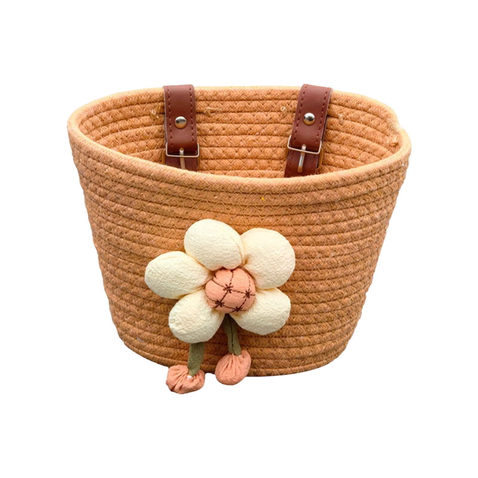 Boys Girls Bicycles Basket Adjustable Soft Rope Woven Tricycle Baskets ...