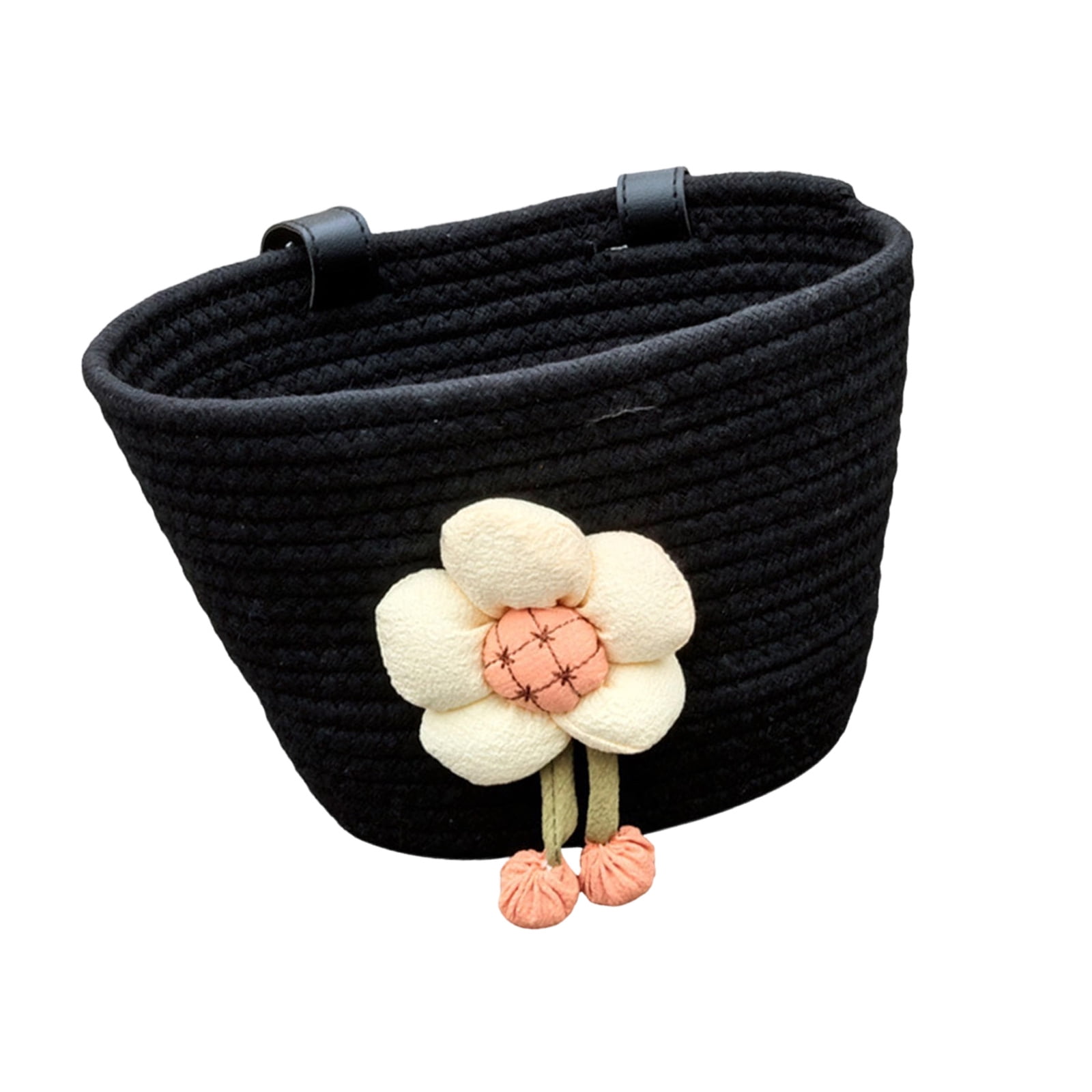 Boys Girls Bicycles Basket Adjustable Soft Rope Woven Tricycle Baskets ...