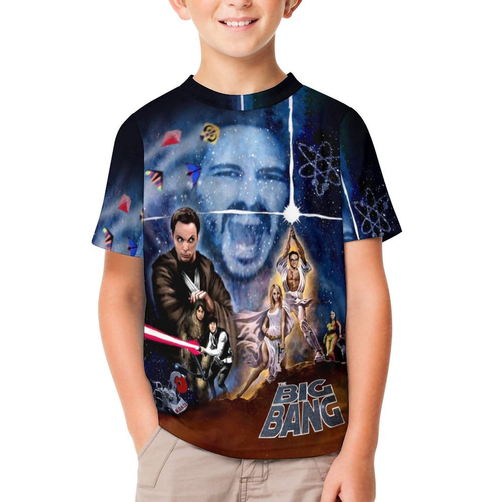 Boys Girls Big Small B-ang The-0r T-Shirt Crewneck Short Sleeve Tee ...