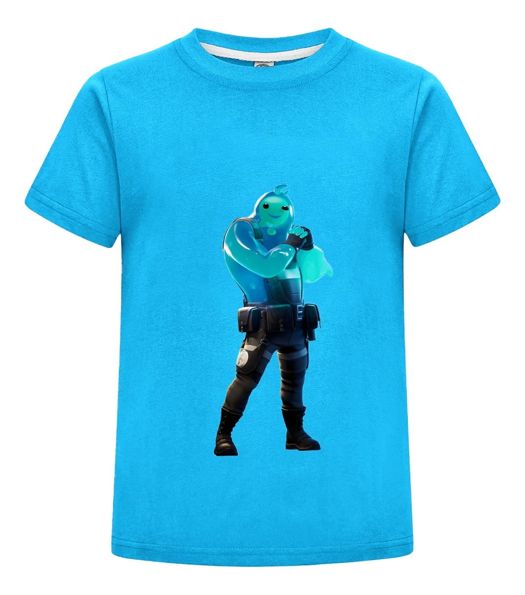 Boys Girls Bright Fortnite Shirt for Youth – Cartoon Gamer Summer Style ...