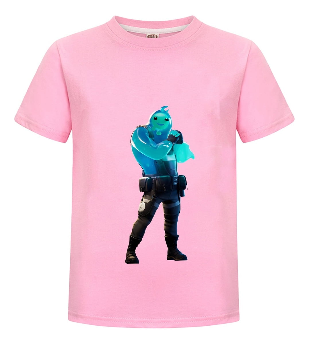 Boys Girls Bright Fortnite Shirt for Youth – Cartoon Gamer Summer Style ...