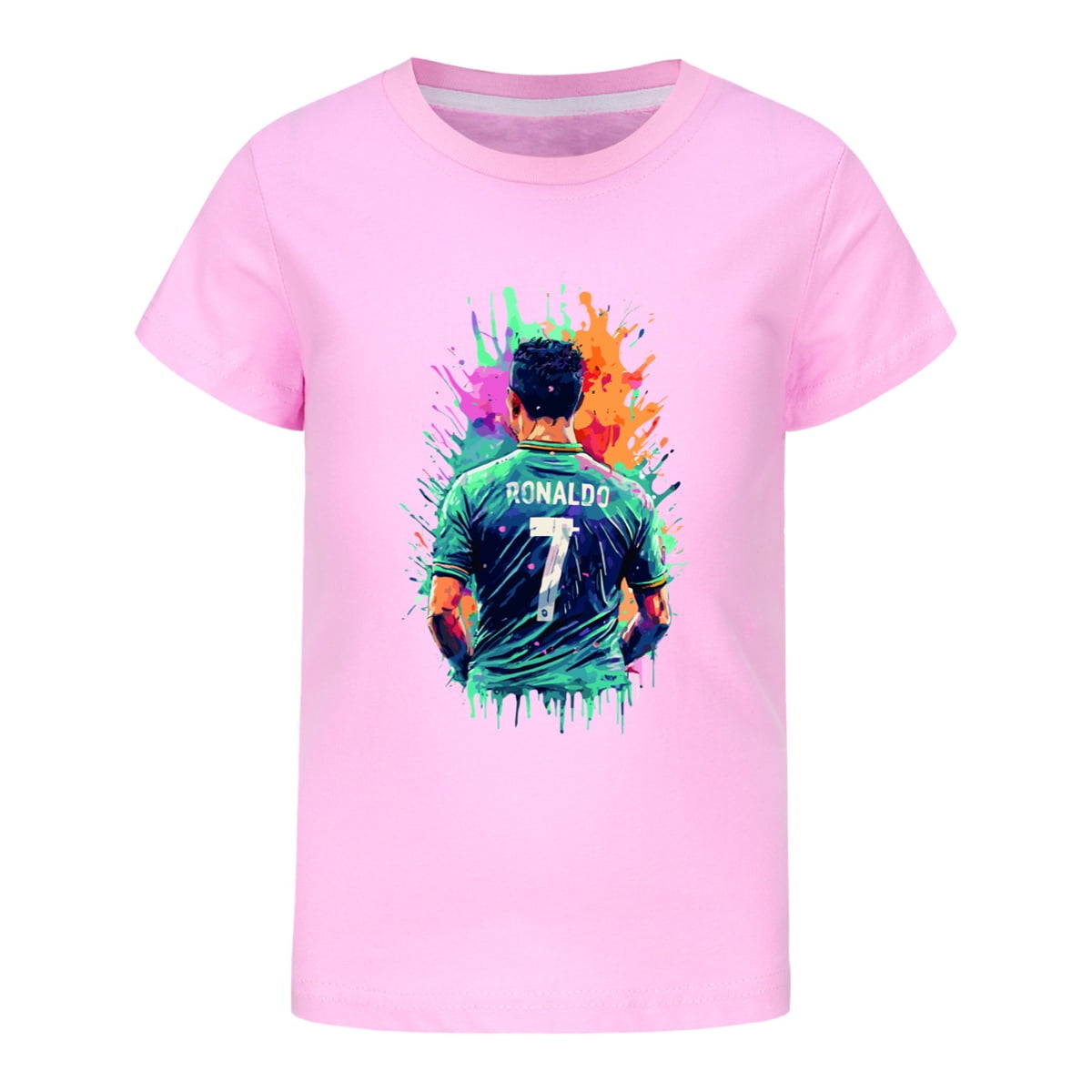 Boys Girls CR7 Cartoon Graphics T-Shirts Fashion Summer Short Sleeve ...