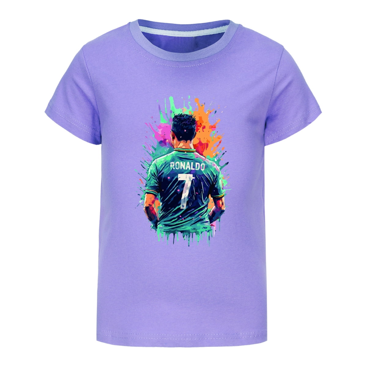 Boys Girls CR7 Cartoon Graphics T-Shirts Fashion Summer Short Sleeve ...