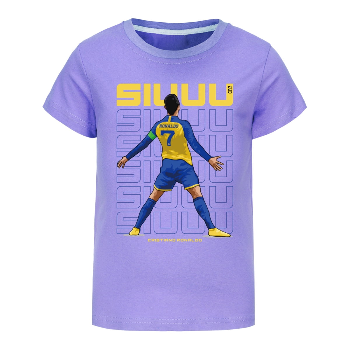 Boys Girls CR7 Cristiano Ronaldo Cartoon Graphics T-Shirts Siu Summer Short Sleeve Soft Active ...