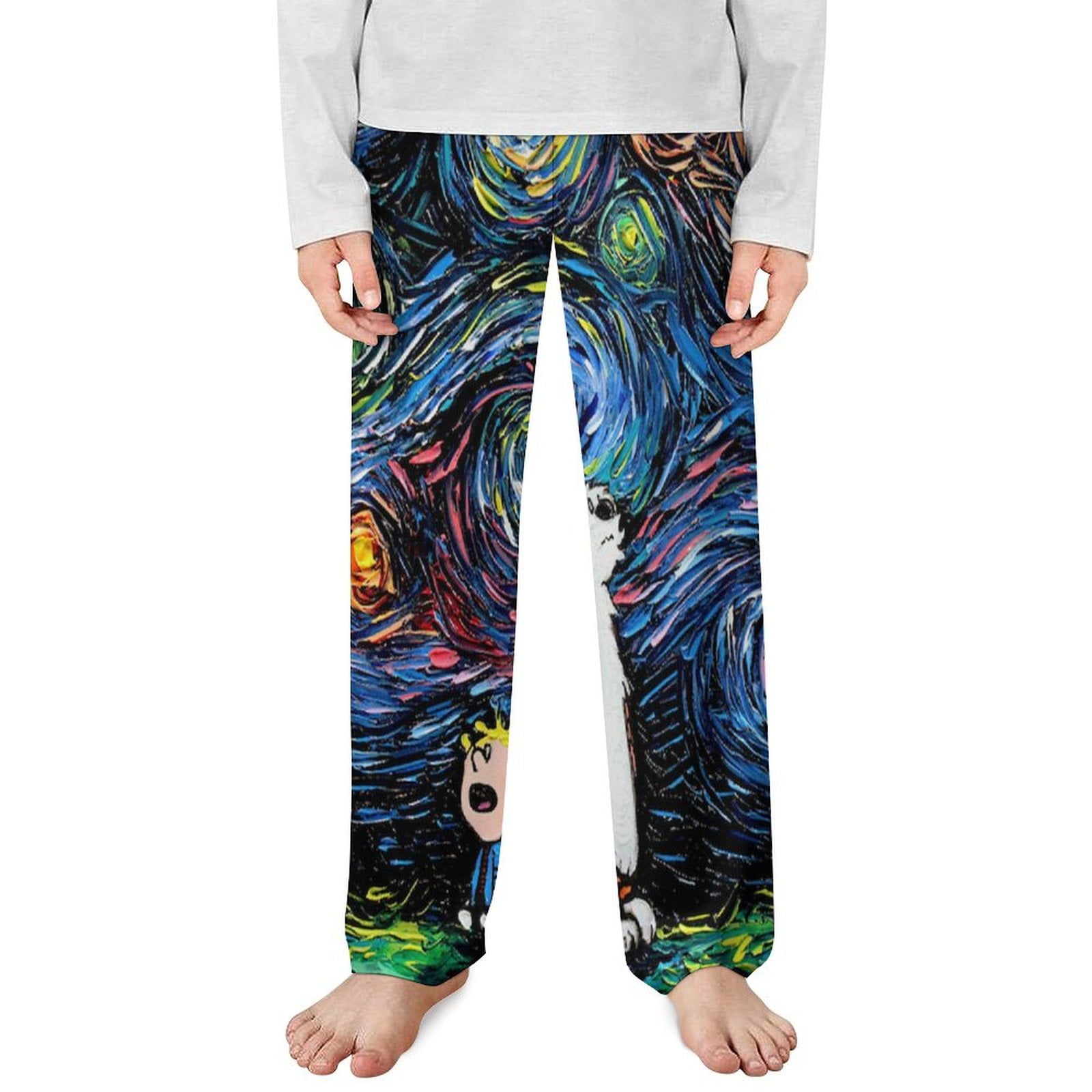 Boys Girls Calvin And Hobbe Pajama Pants Cartoon Casual Lounge PJ Bottoms with Pockets - Walmart.com
