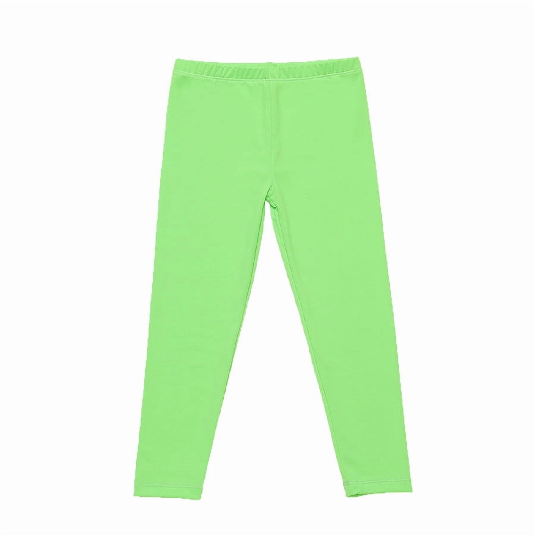 Boys Girls Candy-Colored Leggings Soft Elastic Waist Base Layer Pants ...