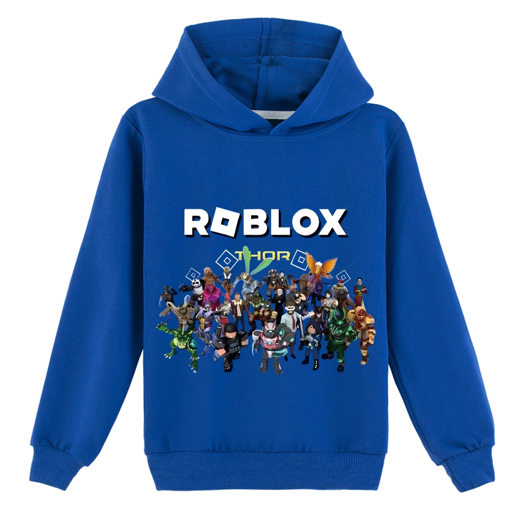 Boys Girls Casual Long Sleeve Hooded Roblox Hoodies Loose Pullover ...