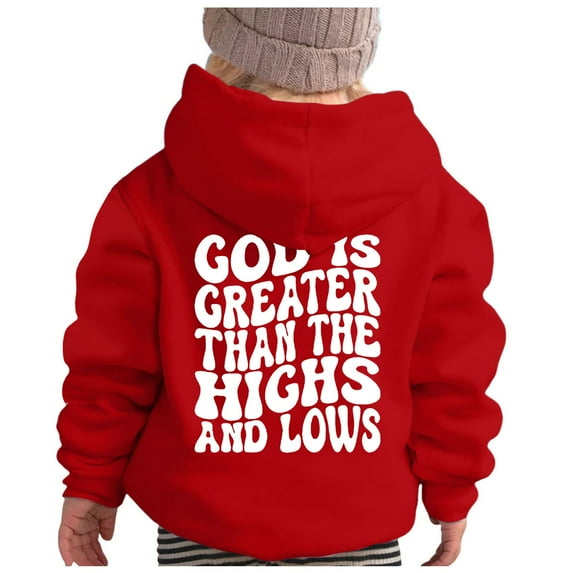 Boys Girls Casual Loose Print Hoodie Long Sleeve Sportswear for Kids ...