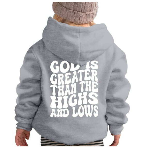 Boys Girls Casual Loose Print Hoodie Long Sleeve Sportswear for Kids ...